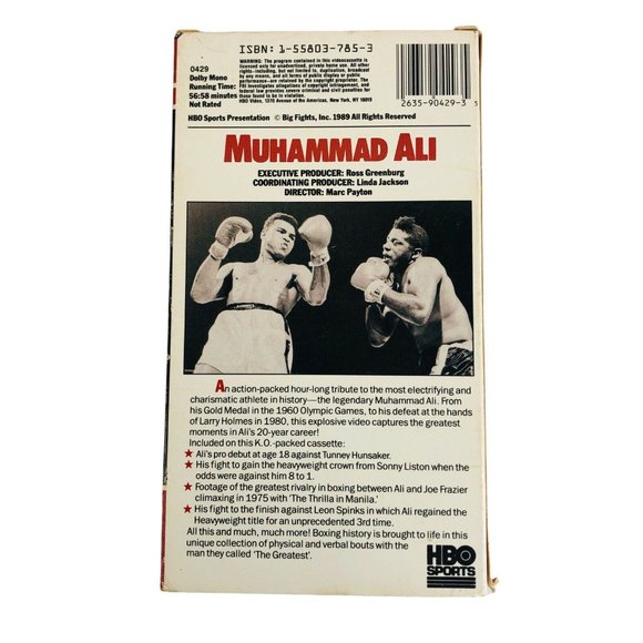 Media | Sports Illustrated Muhammad Ali Vhs Video Tape Boxing ...